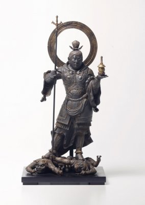 Buddha Statue, Bishamon, Palm-sized | OrientalSouls.com