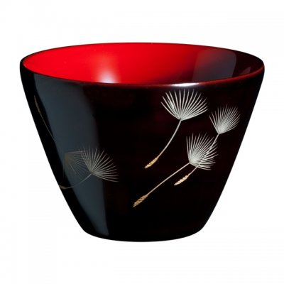 Japanese Lacquerware, Urushi Sake Cup, Dandelion | OrientalSouls.com